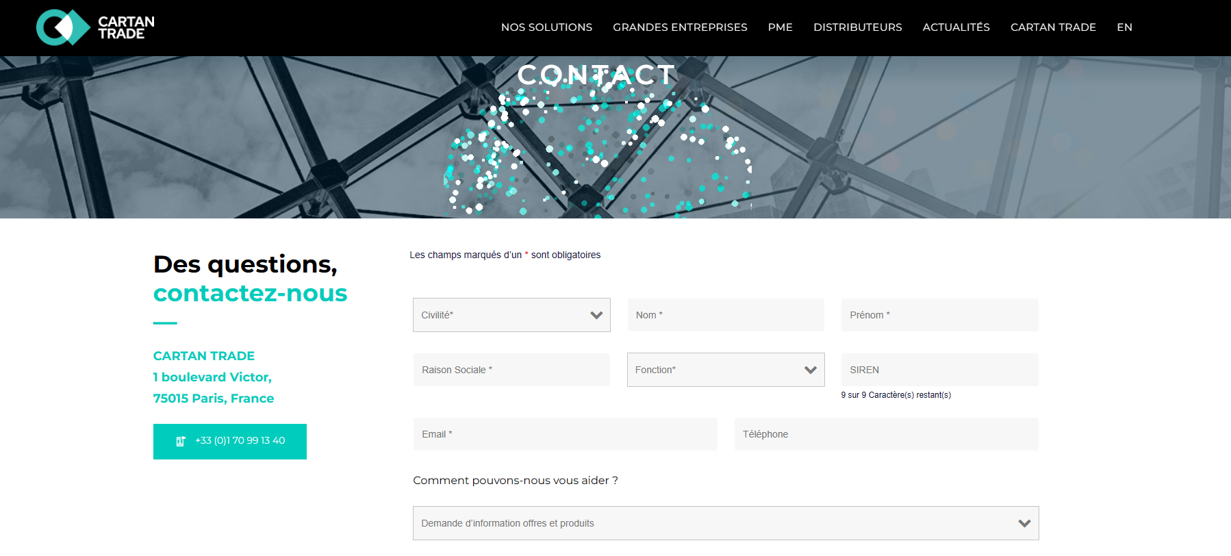 Contact - Cartan Trade